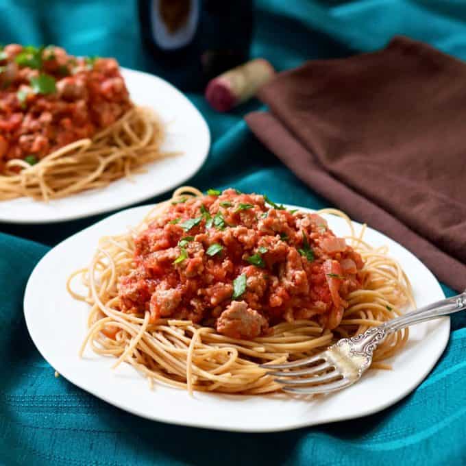 Spaghetti Dinner with Homemade Sauce - Family Food on the Table