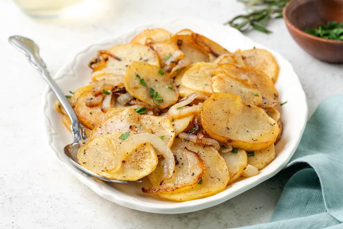 Potatoes Lyonnaise - Family Food on the Table